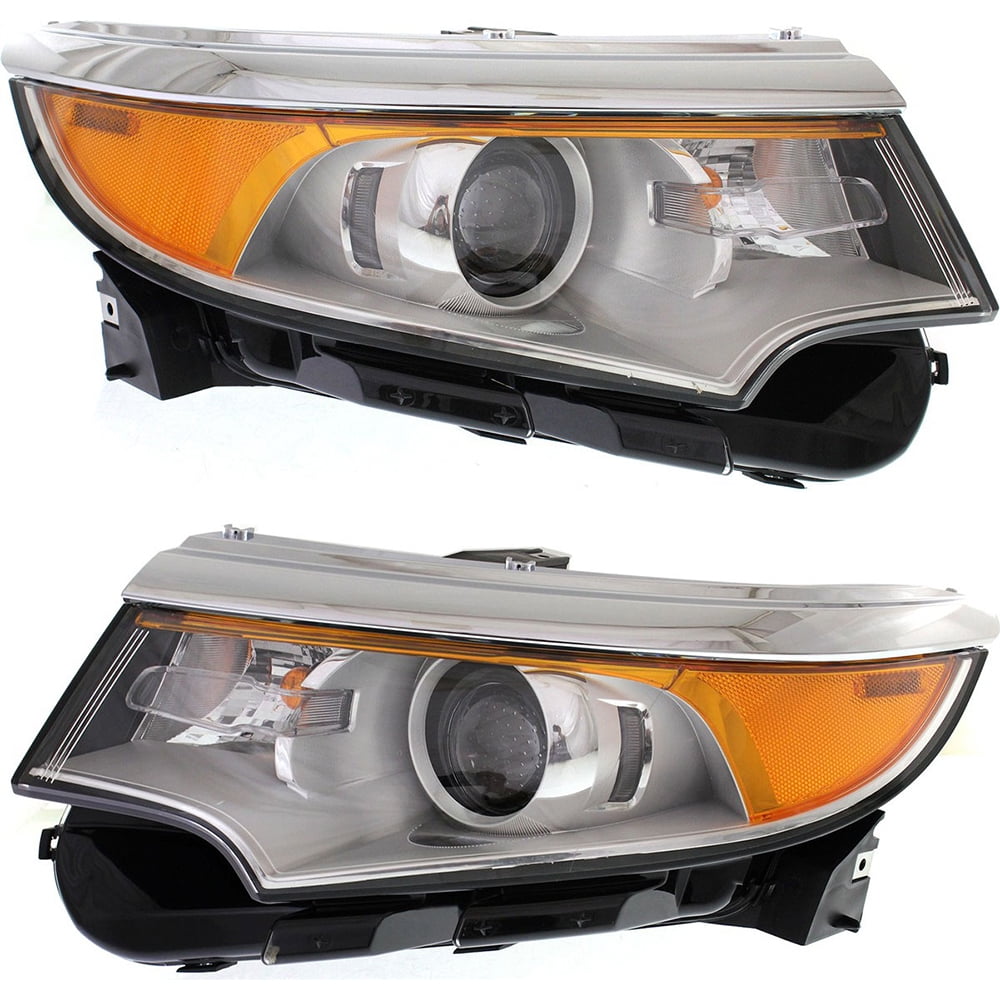 New Pair Of Headlights Compatible With Ford Edge Limited SE SEL Sport ...