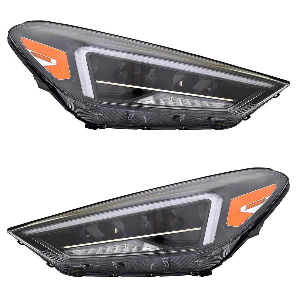 New Pair Of Headlights Compatible With Hyundai Tucson Limited Led Bulb ...