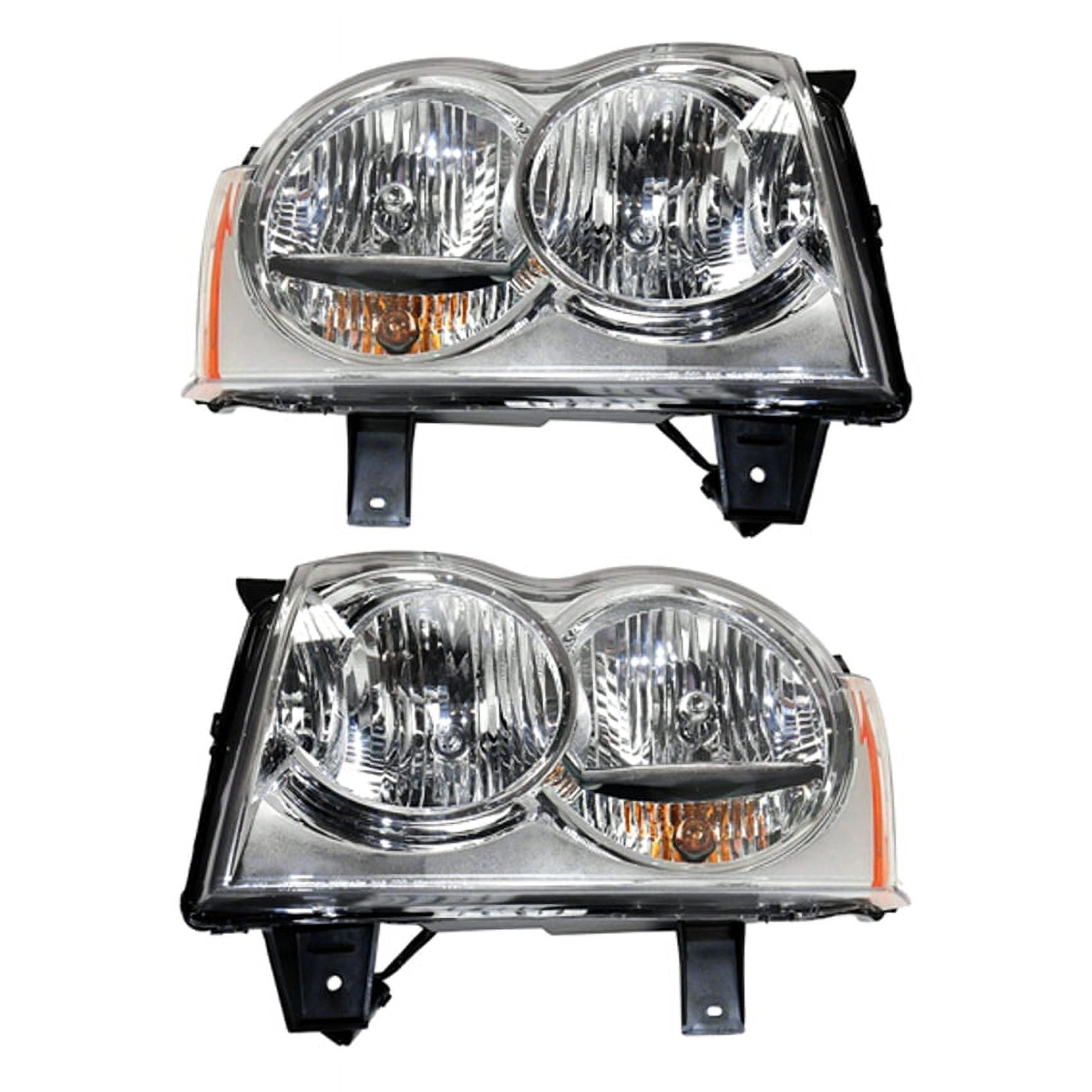 New Pair Of Headlights Compatible With Jeep Grand Cherokee Laredo