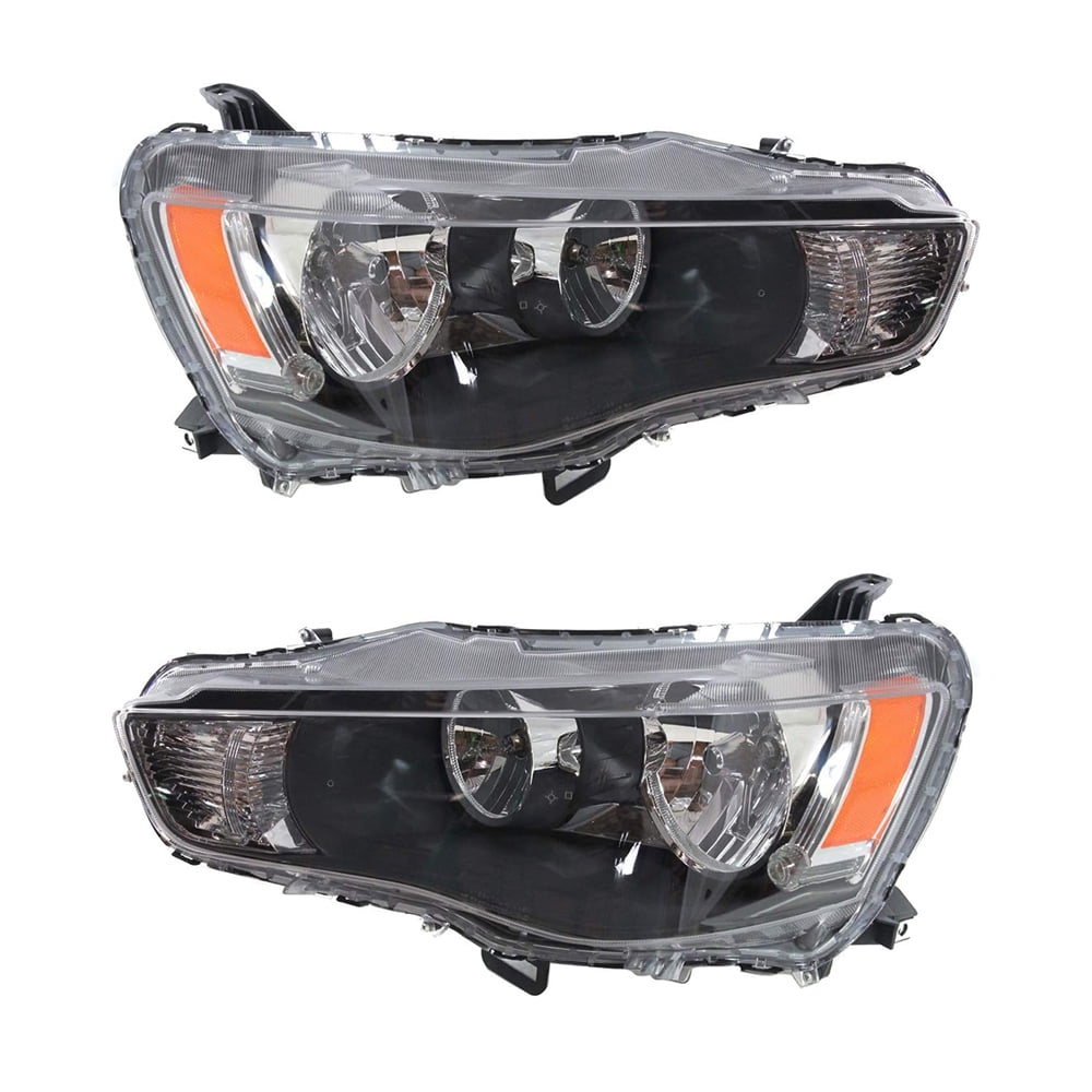 New Pair Of Headlights Compatible With Mitsubishi Outlander Limited ...