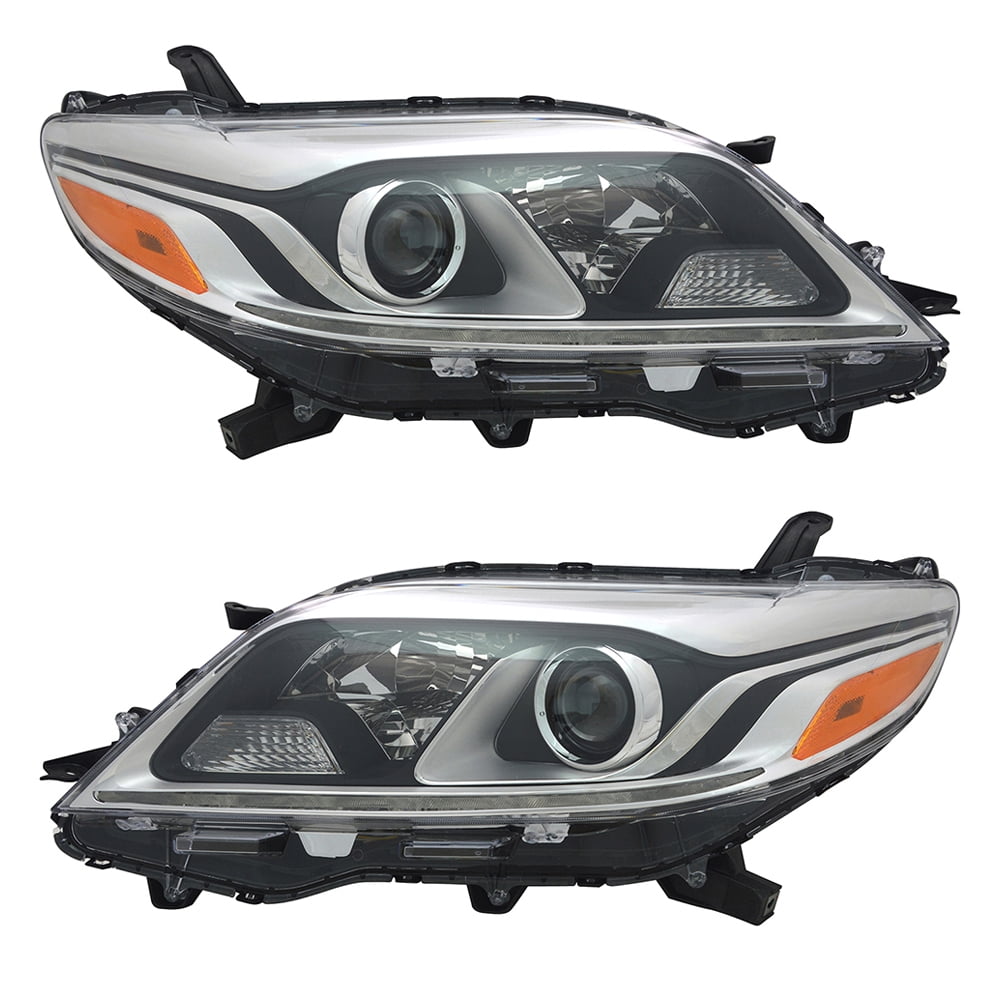 New Pair Of Headlights Compatible With Toyota Sienna Limited Premium ...