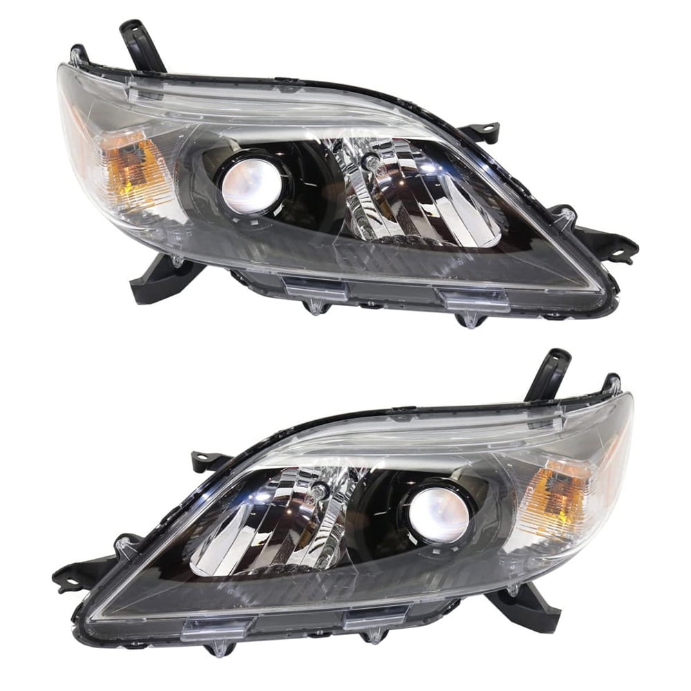 New Pair Headlights Compatible With Toyota Sienna SE Mini Passenger Van ...