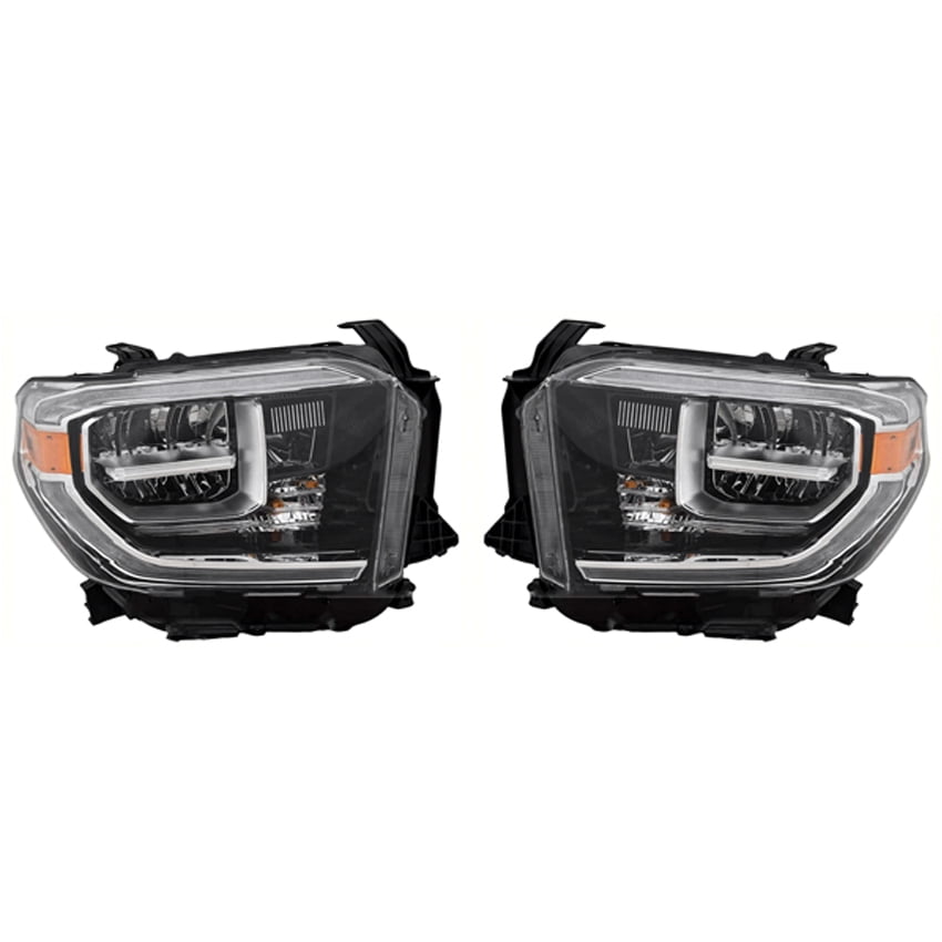 New Pair Of Headlights Compatible With Toyota Tundra Extended Crew Cab ...