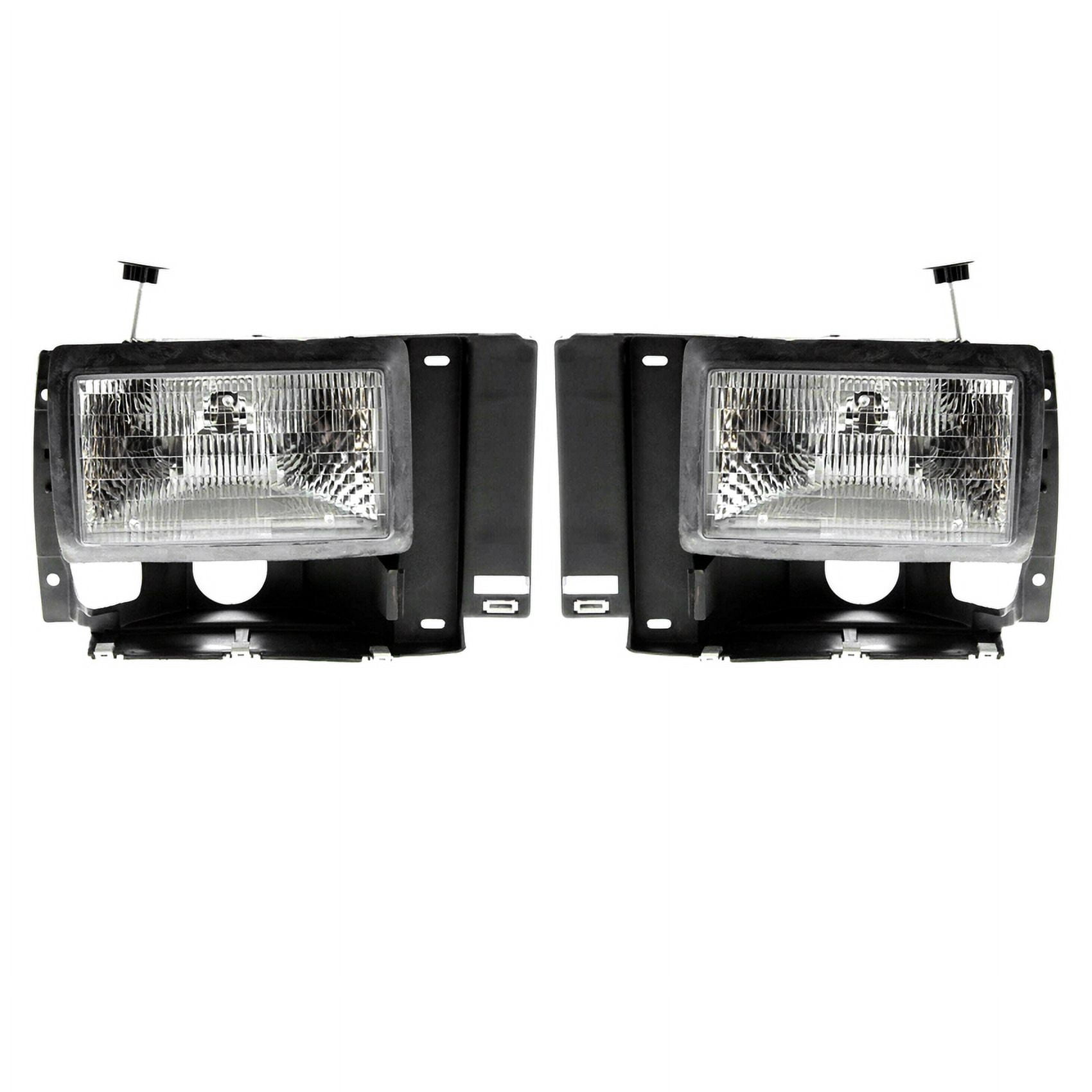 New Pair Of Headlights Compatible With Ford Bronco Ranger Explorer LI 1989 1990 1991 1992 By ...