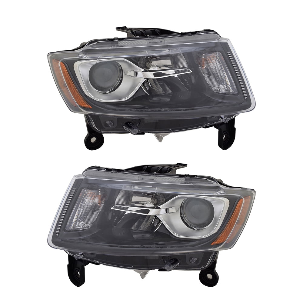 New Pair Of Headlights Compatible With Jeep Grand Cherokee Sport ...