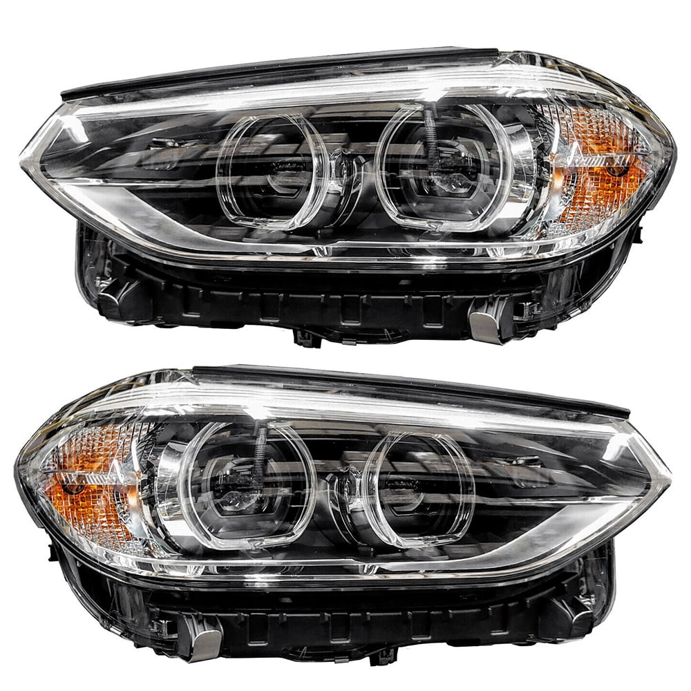 New Pair Of Led Headlights Compatible With Bmw Sport Utility X3 X4 2018 ...