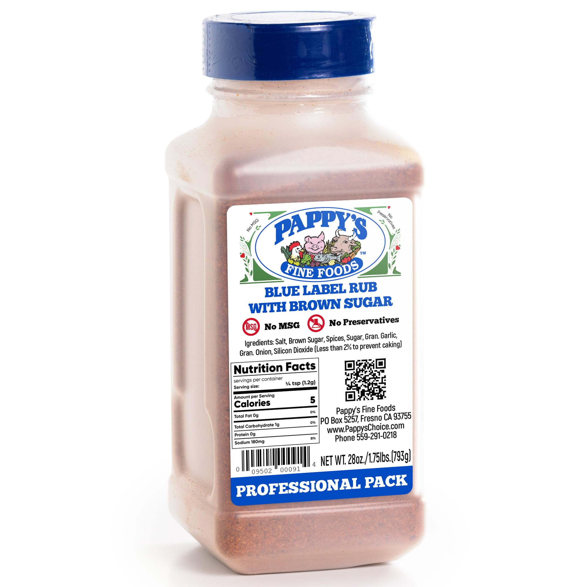 New Pappy's Blue Label ESF27 Rub With Brown steak, beef, chicken ...