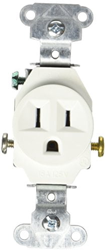 New Pass & Seymour White Specification Grade Receptacle Single Outlet ...