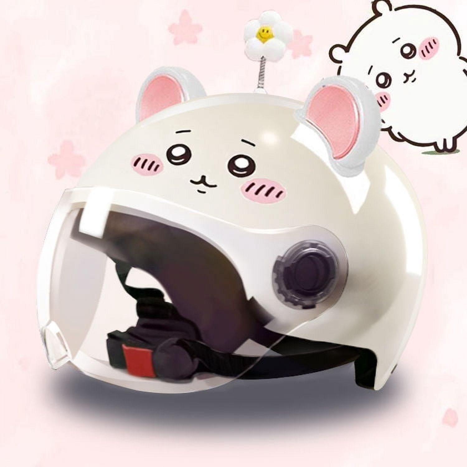 New Pattern Chiikawa Helmet Cartoon Cute Beige Summer Girl 3C Sunscreen ...