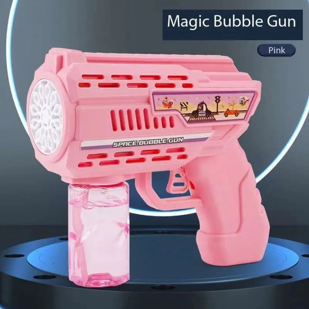 New Pattern Space Electric Automatic Light Bubble Machine Bubble Gun Summer Beach Bathing ...