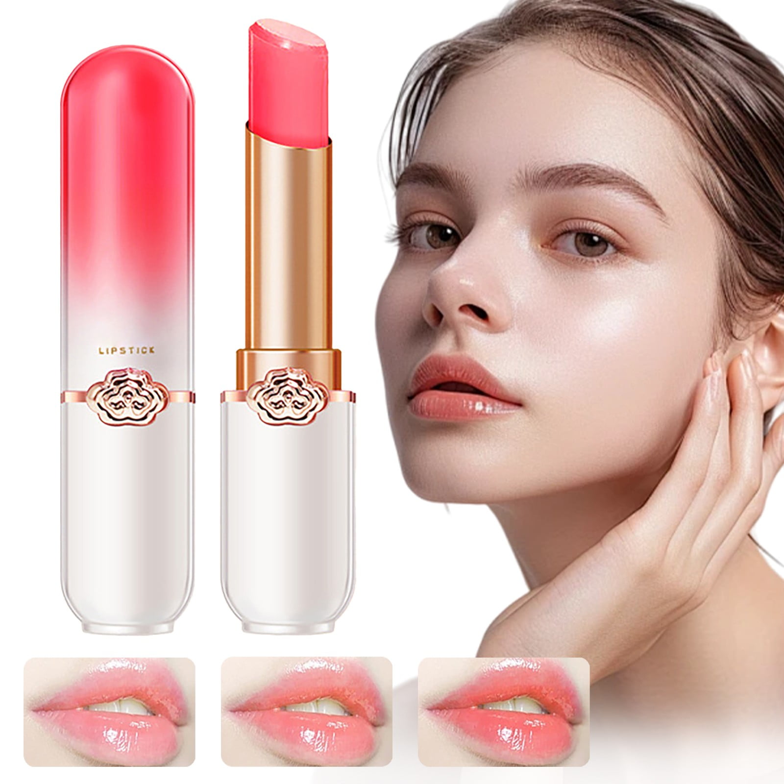 New！ Peach Color Changing Moisturizer Long Lasting Lip Care Lip Balm ...