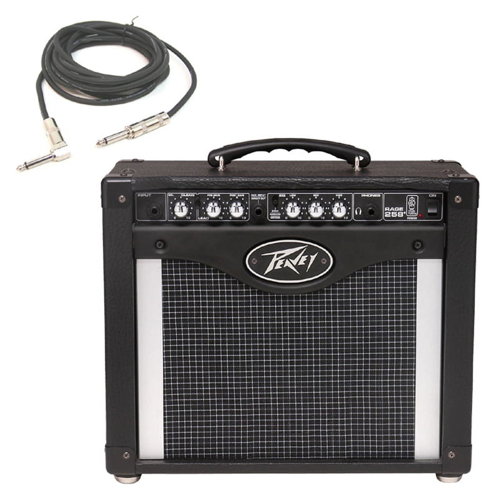 New Peavey Rage 258 Trans Tube 8" Combo Amp 25W Guitar Amplifier W/ 1/4" Cable - Walmart.com