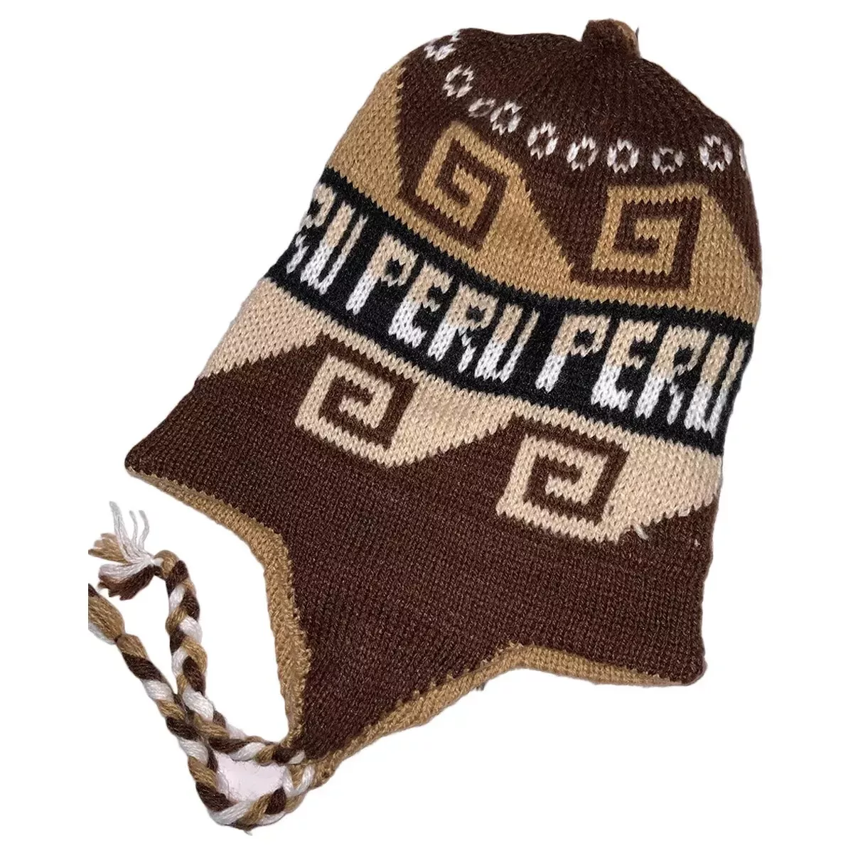 New Peru Peruvian Alpaca Trendy Handmade Soft Knit Reversible Chullo ...