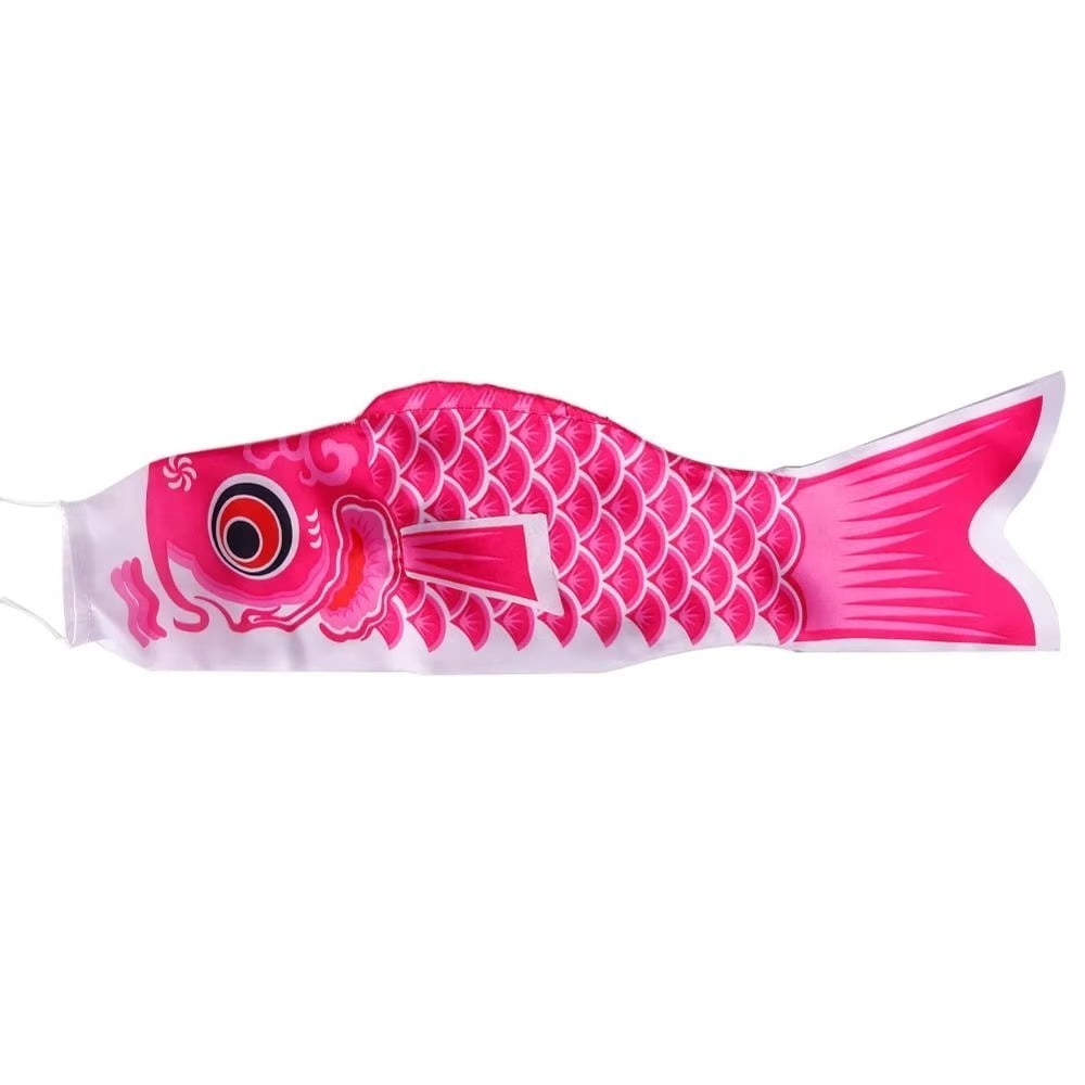 New Photo Prop Japanese Colorful Carp Streamer Fish Flag Plastic Flying ...