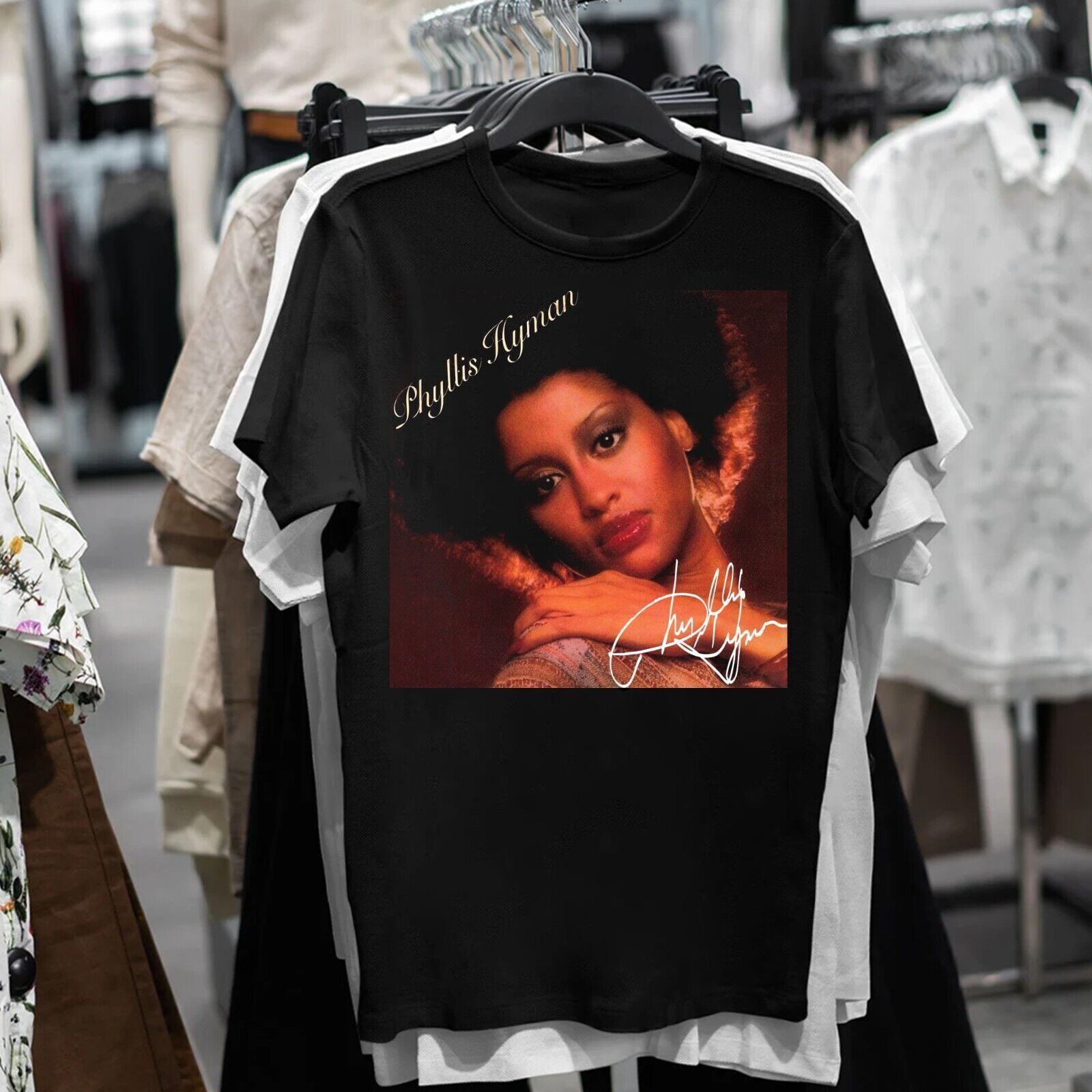 New Phyllis Hyman Phyllis Hyman Short Sleeve Unisex All Size Shirt ...