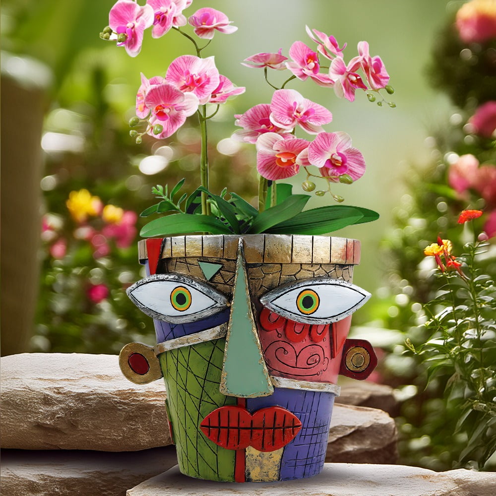 New Picasso Brutalist Abstract Beauty Face Flower Pot Ornaments ...