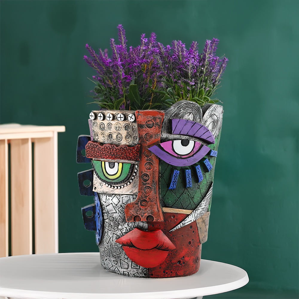 New Picasso Brutalist Abstract Beauty Face Flower Pot Ornaments ...