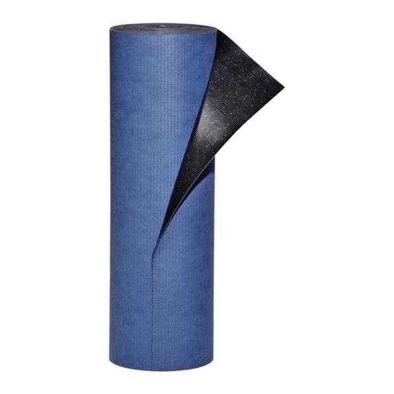 Sorbent Pad, 5 gal, 32 in x 50 ft, Universal, Blue, Polyester ...