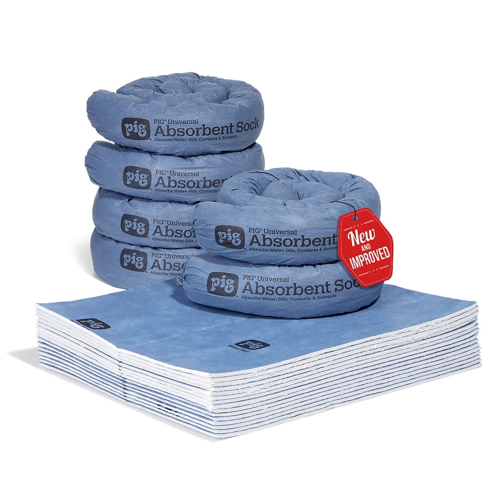 New Pig Home Water Absorbing Kit with Mildew Resistant Socks and ...