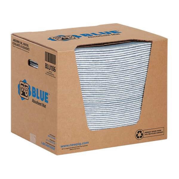Pig Absorbent Pad,Universal,Light Blue,PK50 BLU106 - Walmart.com
