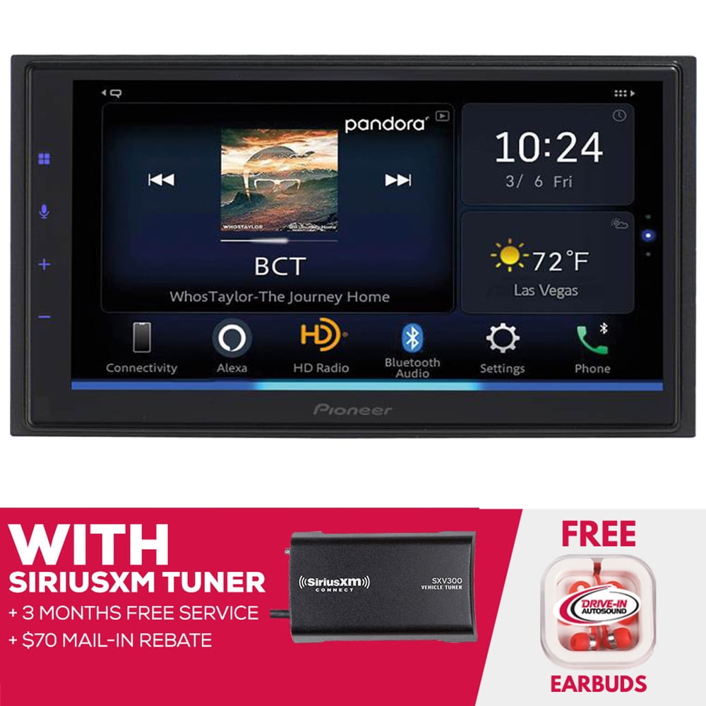 New Pioneer DMH-WC5700NEX 6.8 Inch Digital Multimedia Receiver with ...