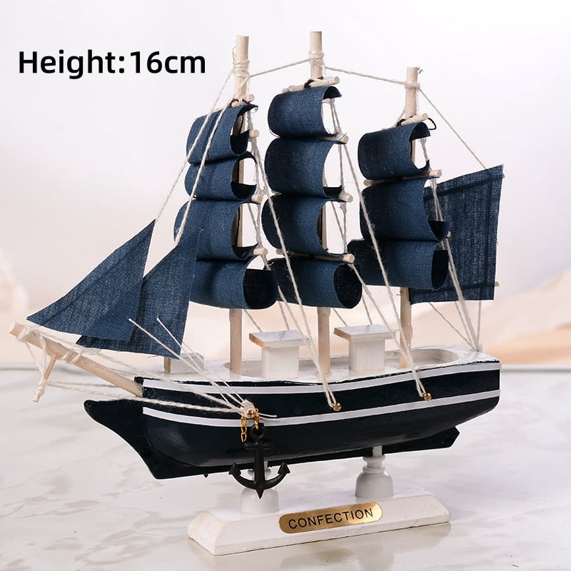 New Pirate Ship Model Wooden Sailing Ship Mediterranean Style Home ...