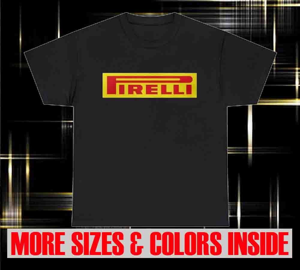 New Pirelli Racing Tire Logo Men's Black T-Shirt Size S to 5XL | funny ...