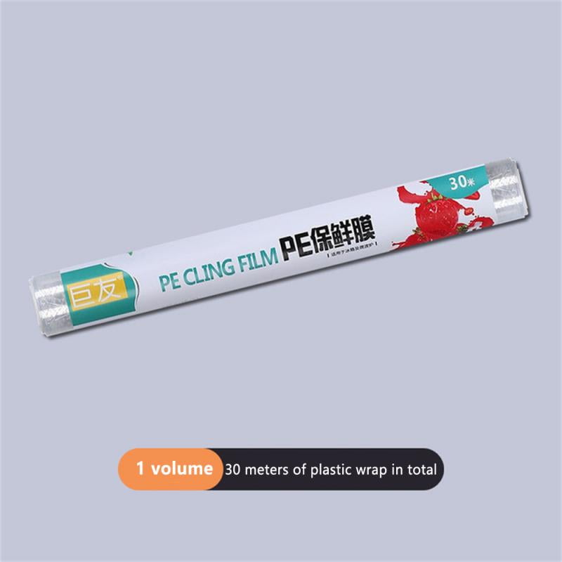 New Plastic Wrap Cutter Food Film Dispenser Adjustable Storage Cutting ...