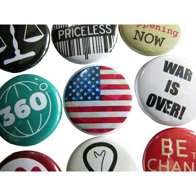 New Political Pins, Activist Buttons Pin On Set for Activism, Students ...