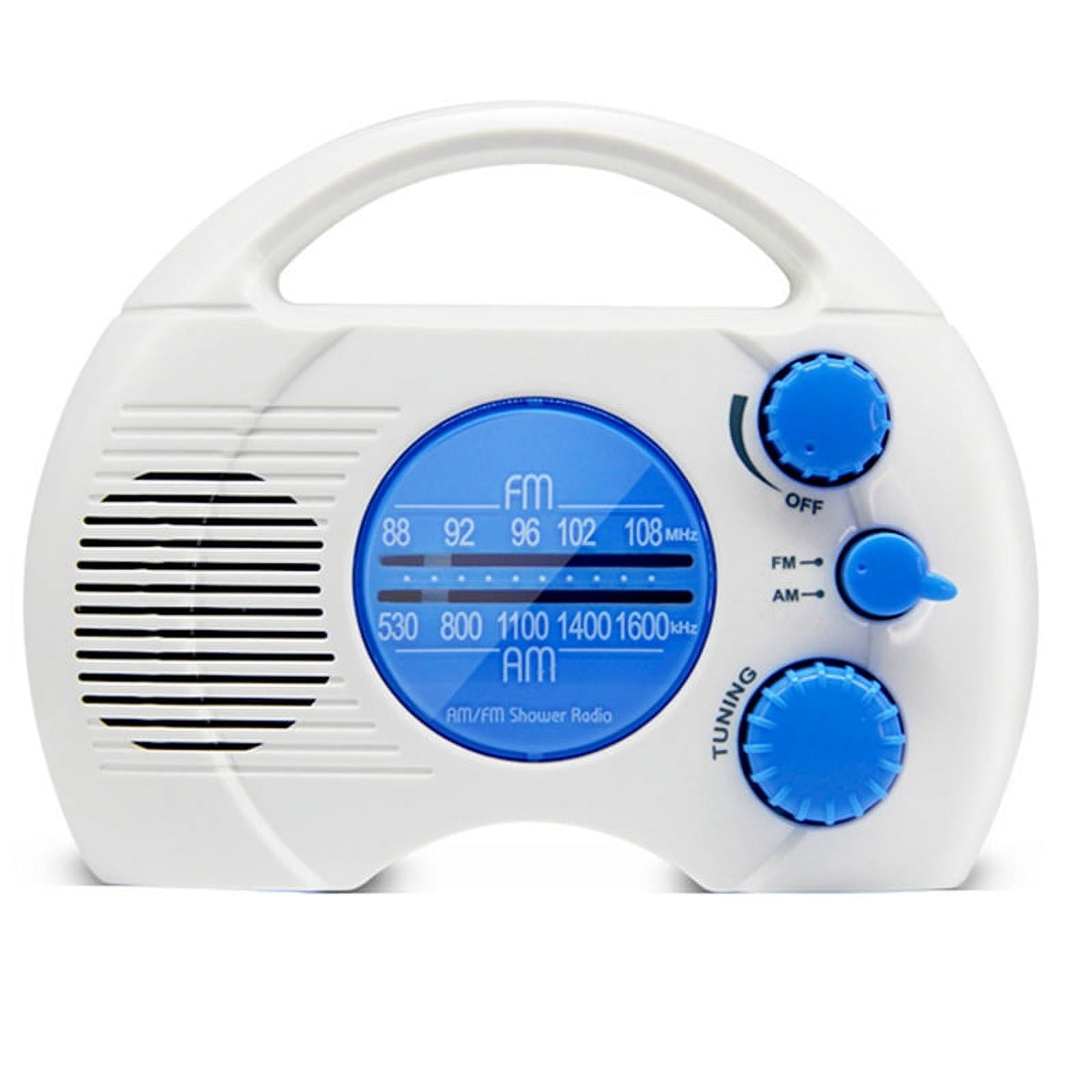 New Portable 4-Level Shower Waterproof Radio AM FM Mini Radio Bathroom ...