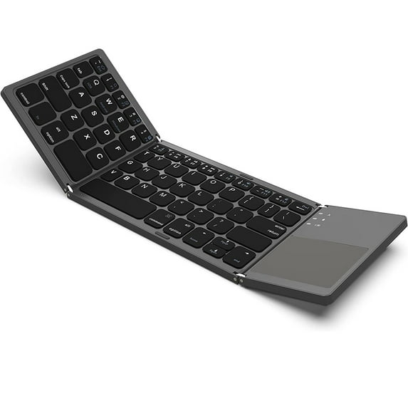 New Portable Mini Tri-fold Bluetooth Keyboard Wireless Foldable ...
