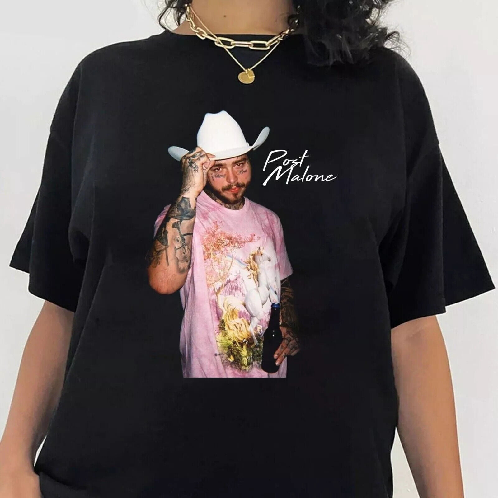 New Post Malone World Tour 2023 2024 T-shirt - Walmart.com
