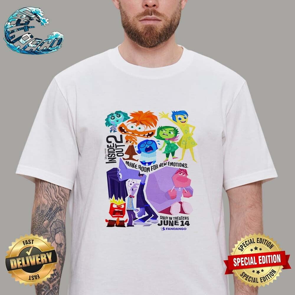 New Poster Inside Out 2 Fandango Only In Theaters June 14 T-Shirt ...