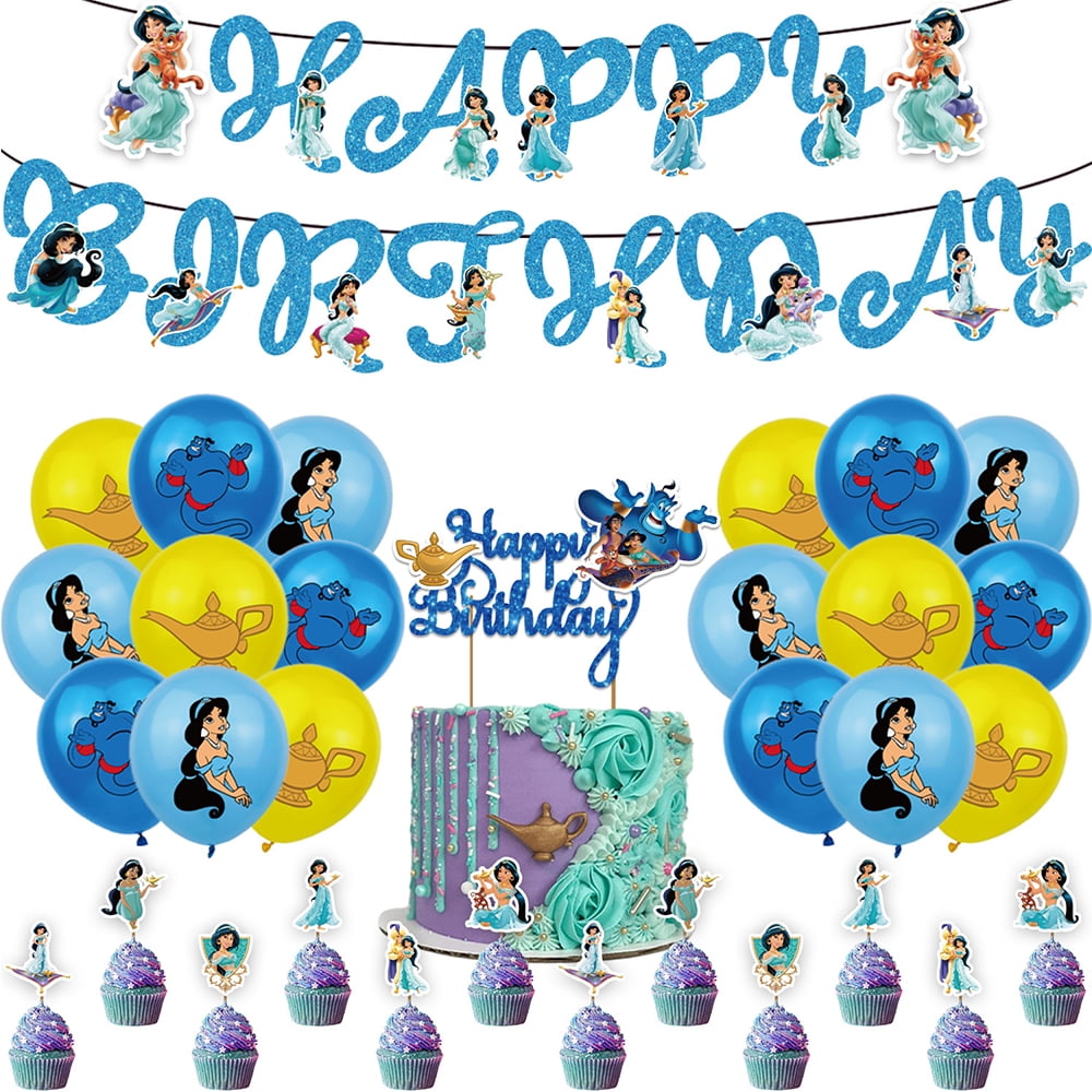 New Princess Theme Party Princess Jasmine Surprise Birthday Party ...