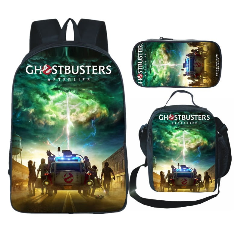 New Printed Ghostbusters Backpack Set of Three Cartoon Anime Laptop ...