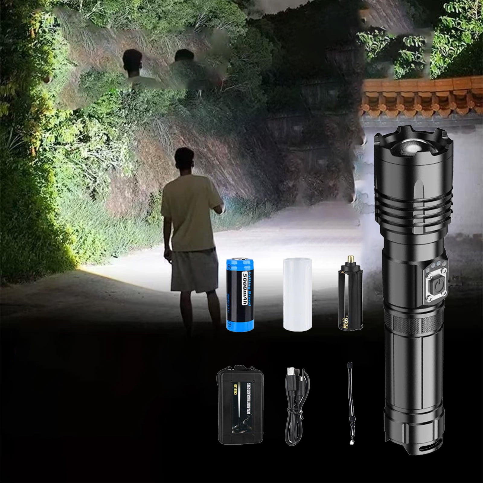 New & Promo, Topliu Outdoor Led Searchlight, Waterproof Rechargeable ...