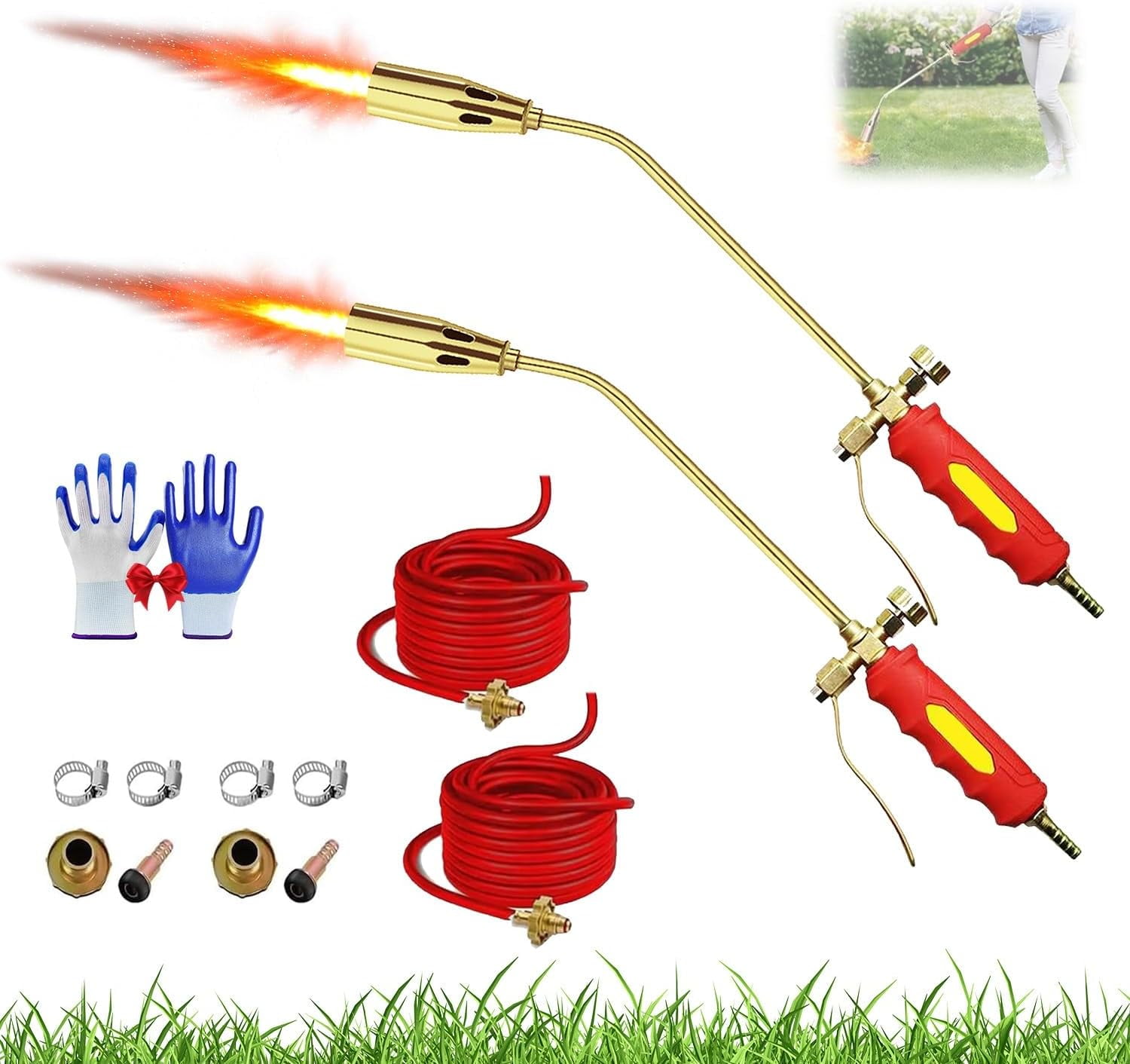 New Propane Torch Weed Burner Kit, Frontaley/Protectivemethod Portable ...