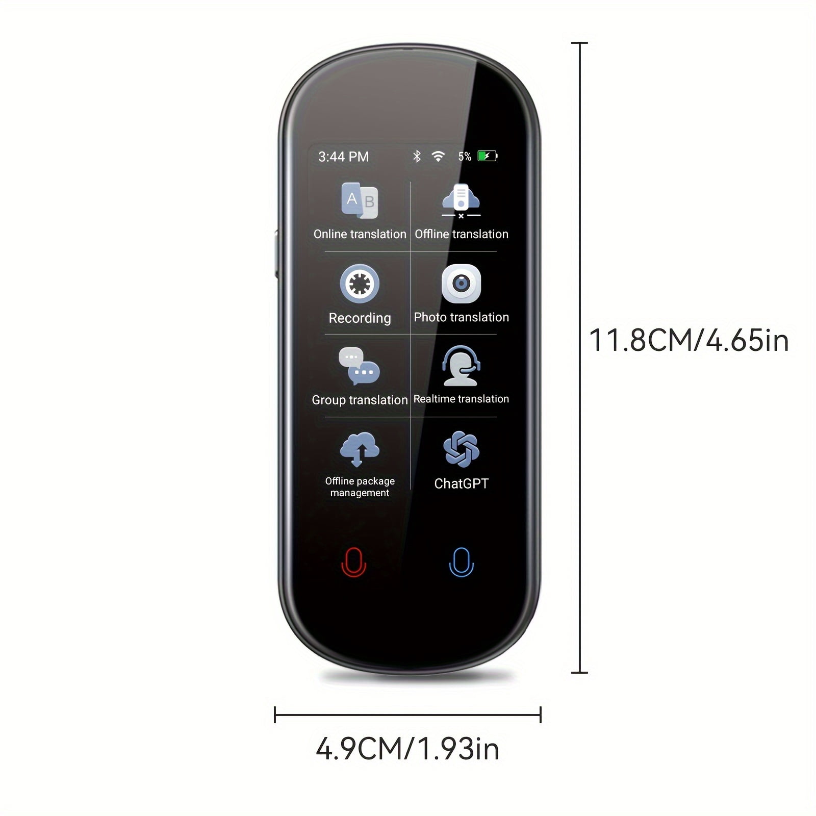 New Protable MlNl Smart Voice Translator 138 Multi Languages In Real ...