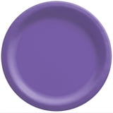 New Purple Round Dinner Paper Plates, 20 Ct. | Party Tableware, 69016. ...