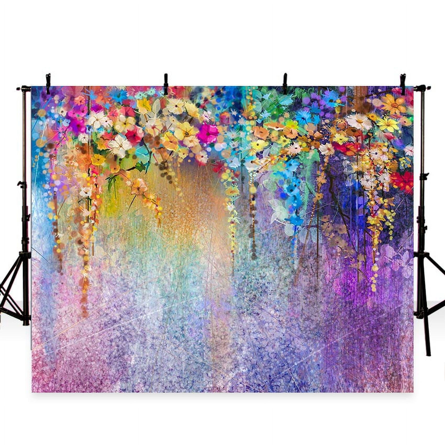New Purple Tree DIY Kid Photography Backdrop Raw Silk Cloth Wall Silk ...