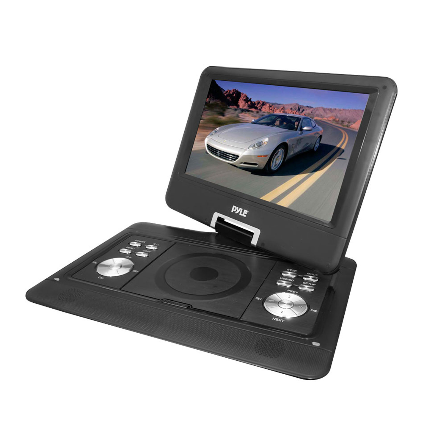New Pyle PDH14 14" TFT LCD Portable DVD Player USB SD Input Swivel ...