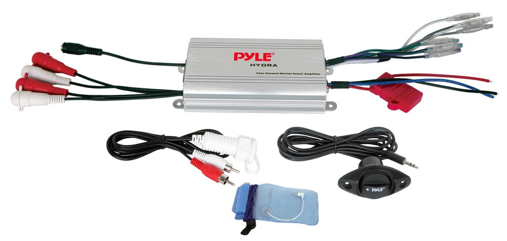 PYLE PLMRMP3A - 4 Channel Waterproof MP3/ Ipod Marine Power Amplifier ...