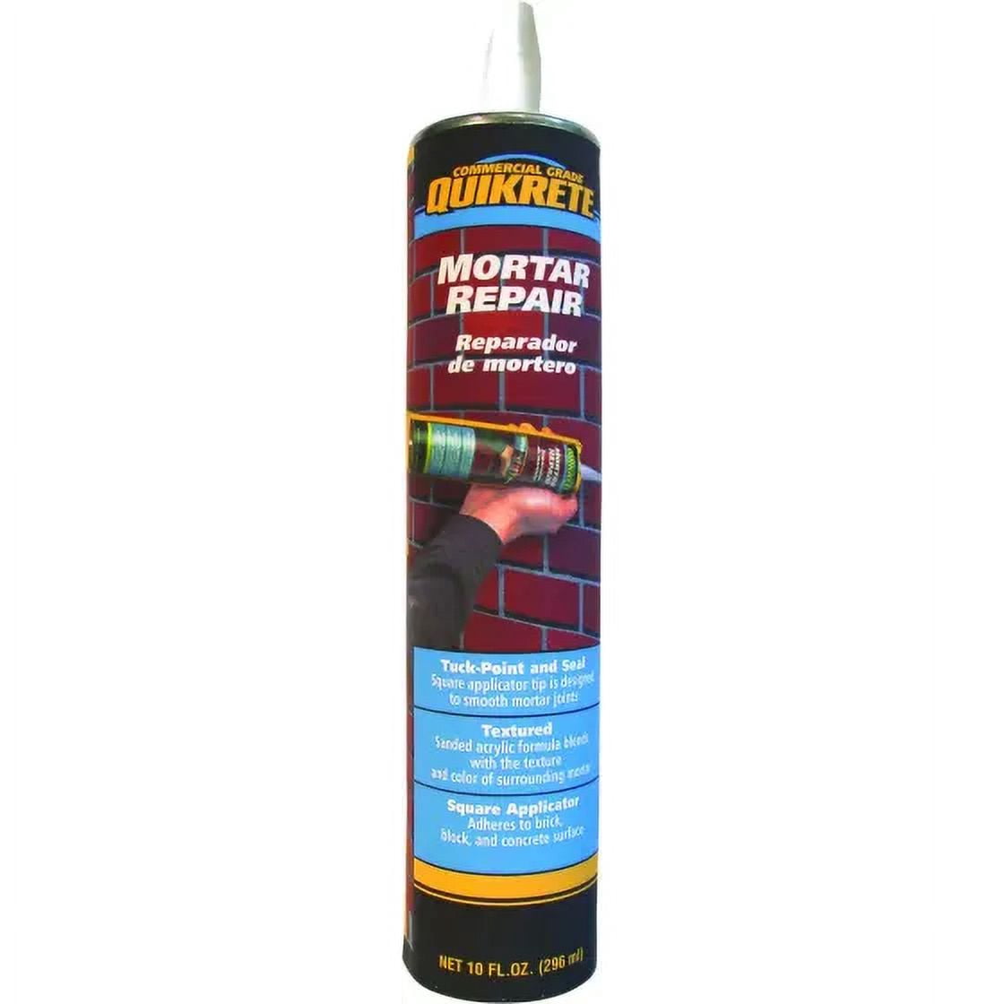 Quikrete Mortar Repair Sealant, 10 Ounce Tube, Sanded Acrylic Formula ...