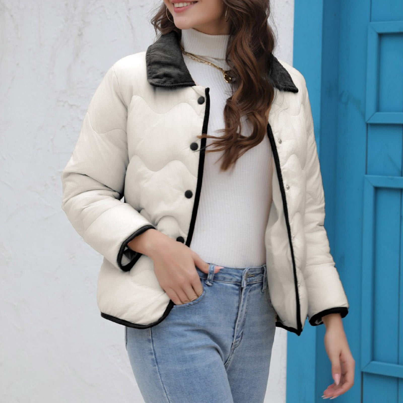 New Quilted Lightweight Padded Clothing Fashion Women's Small Fragrant ...