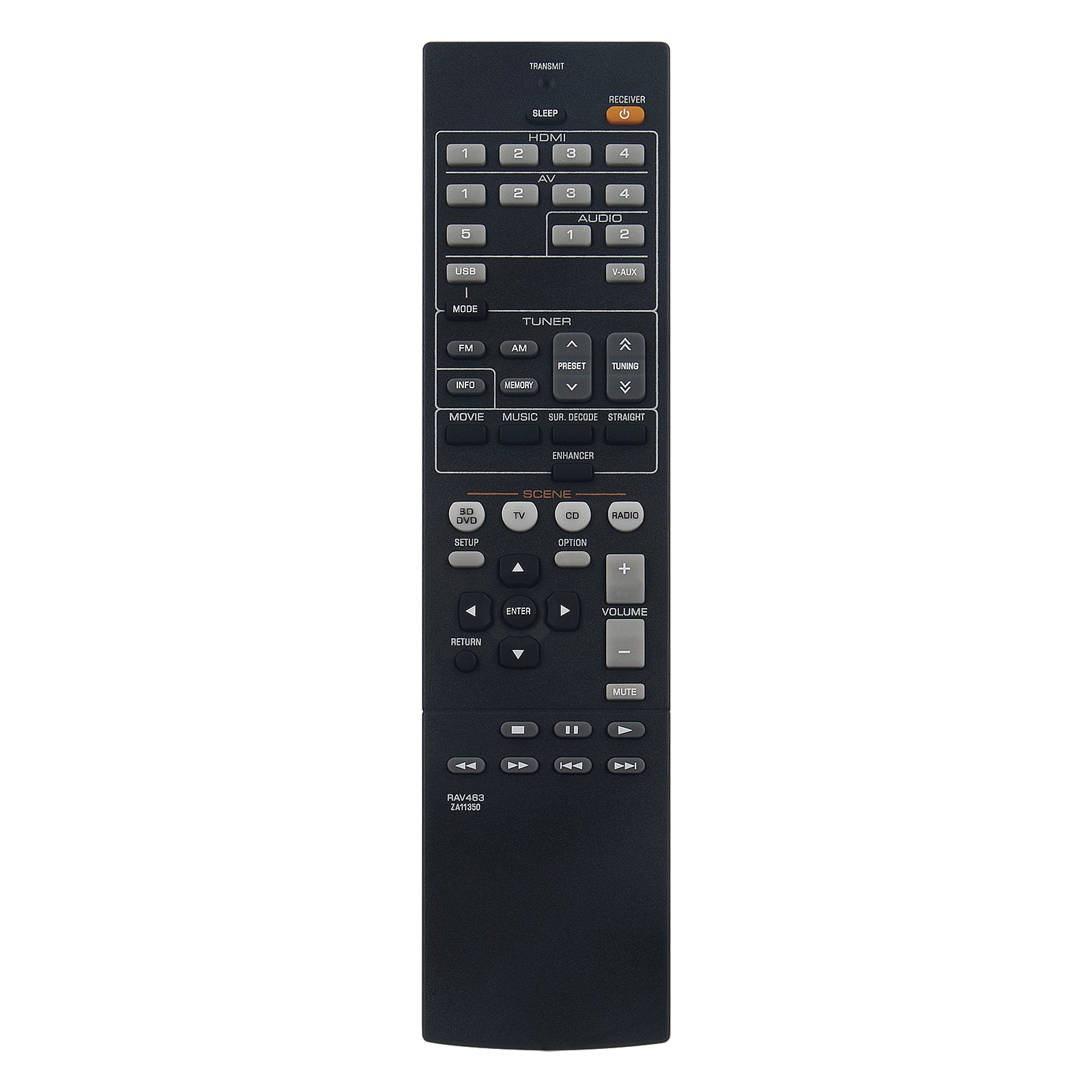 Yamaha RAV463 ZA11350 New Replacement Remote Control for AV Receiver ...