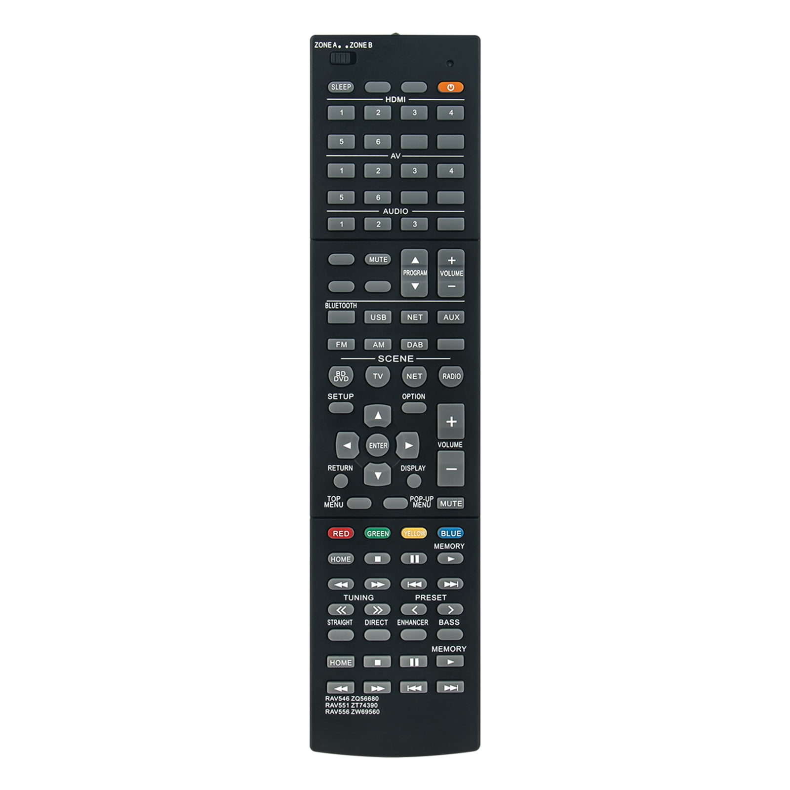 New RAV546 RAV551 RAV556 Replace Remote Control compatible with YAMAHA ...