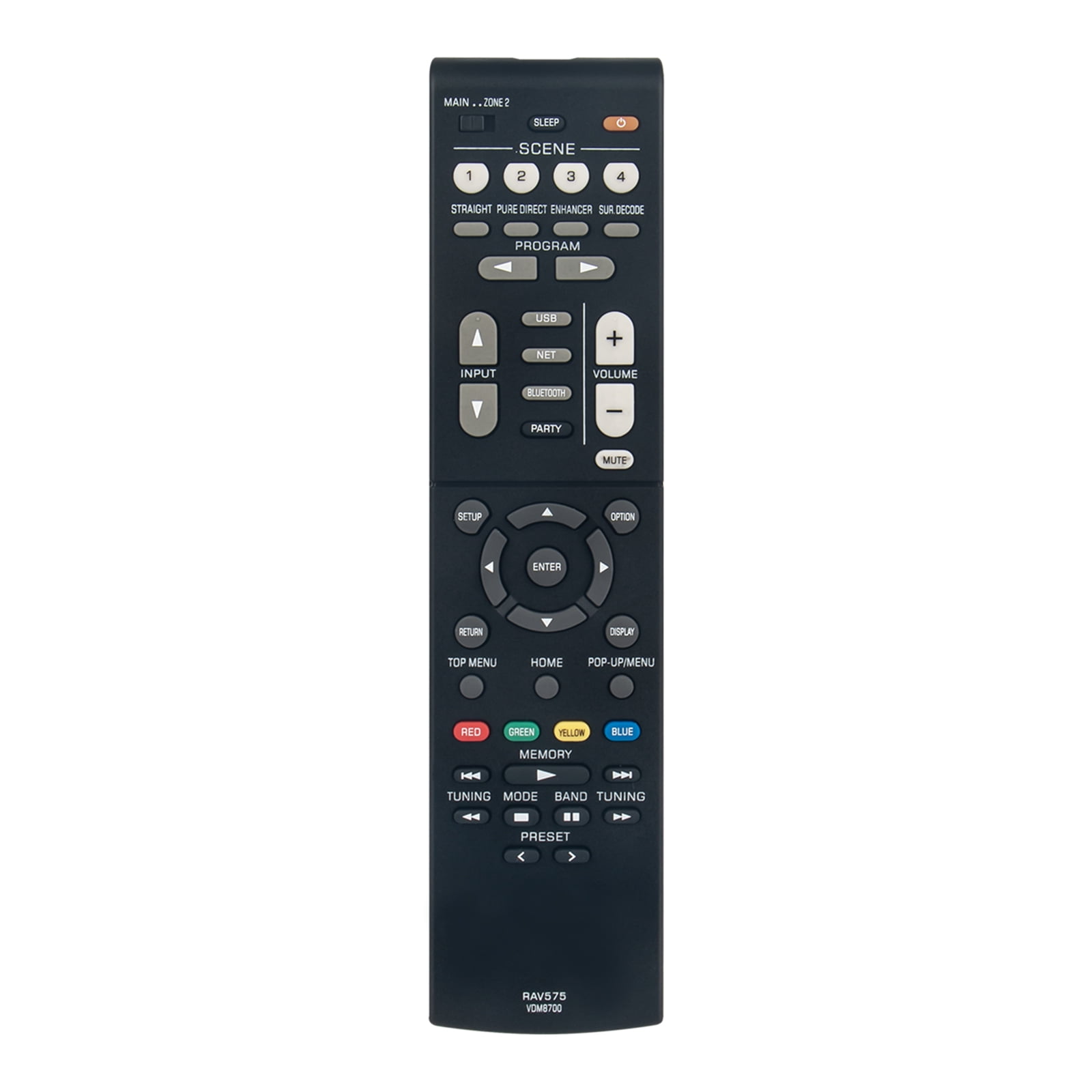 RAV575 VDM8700 Remote Control for Yamaha RX-V6A TSR-700 - Walmart.com