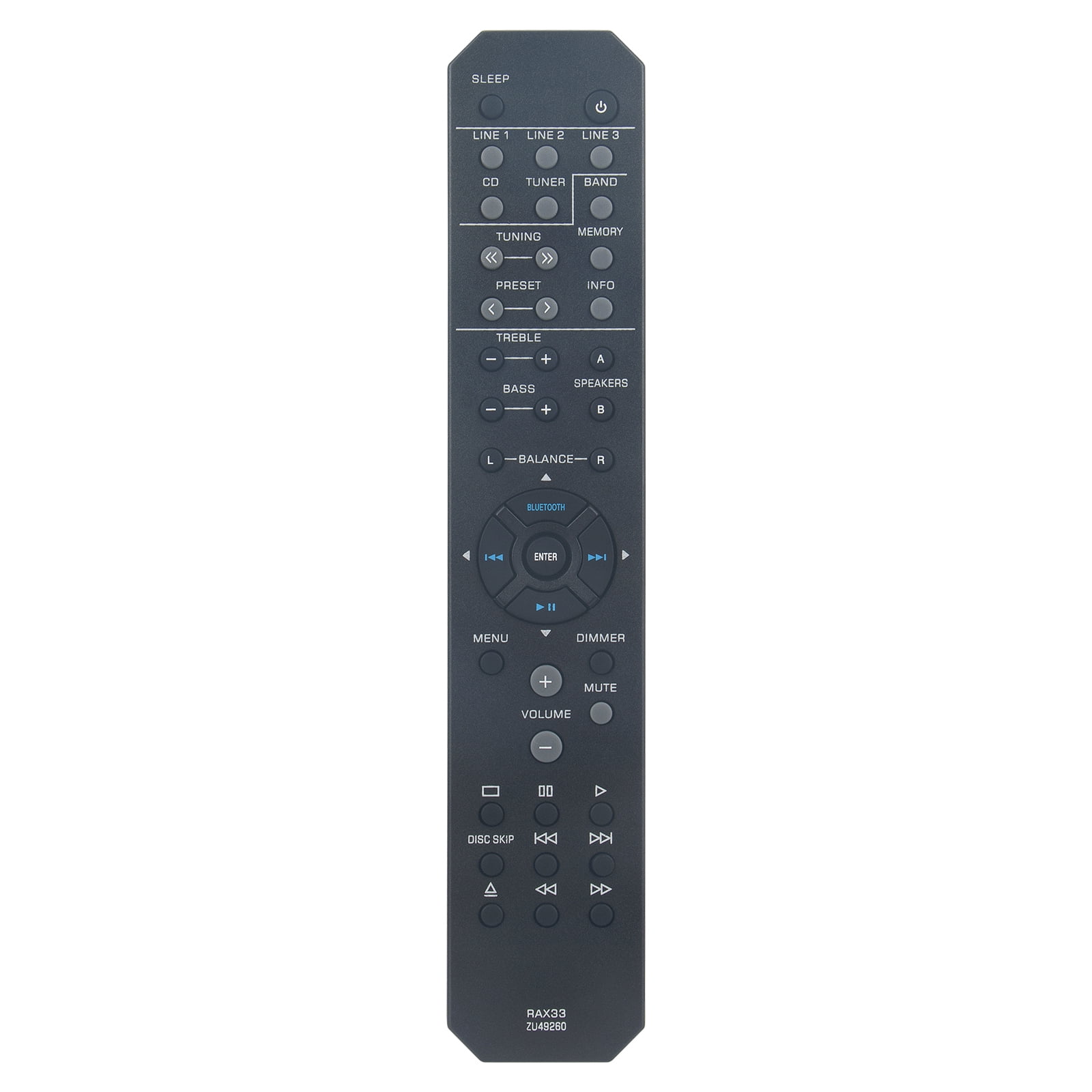 YAMAHA RAX33 ZU49260 Natural Sound Stereo Receiver Remote Control for R ...