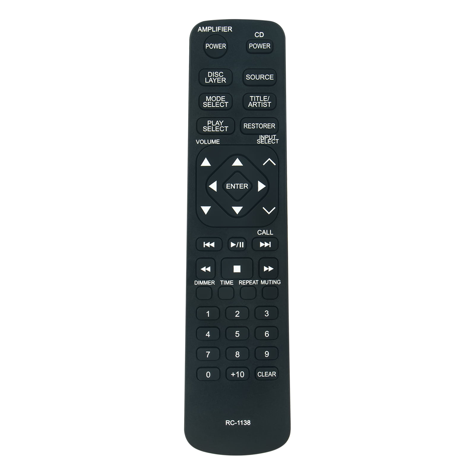 New RC-1138 Replace Remote Control compatible with DENON RC-1138 CD PLAYER REMOTE CONTROL for ...