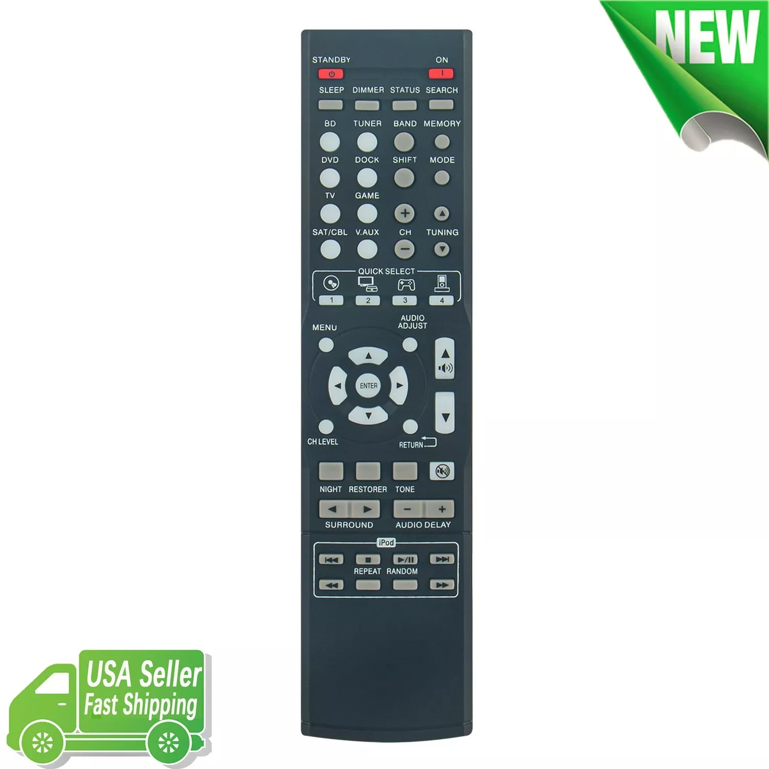New RC-1158 Replaced Remote Control for Denon AV Receiver AVR-1312 DHT-1312BA - Walmart.com